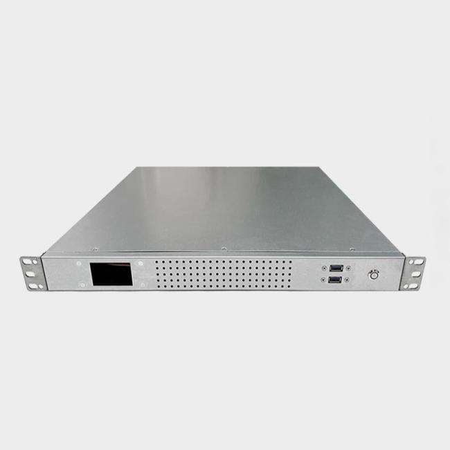 1U server case rear view