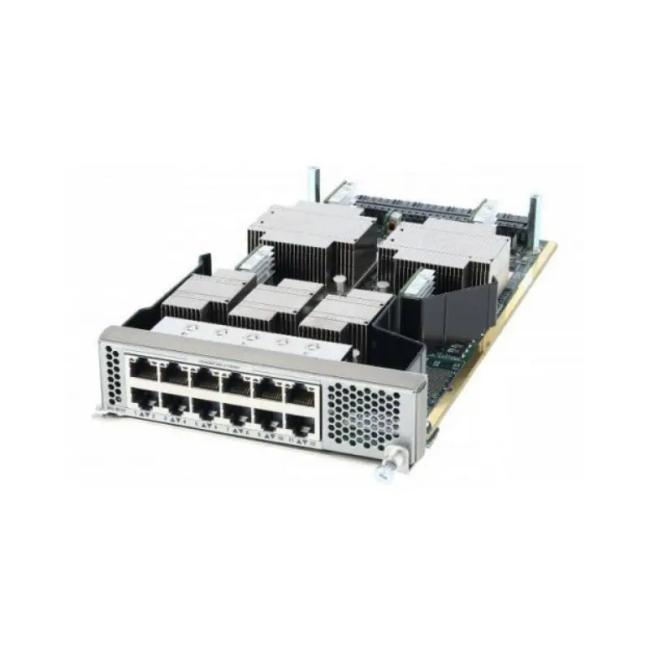 Side view of Nexus 9500 line card showing ports