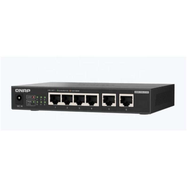 Front view of QSW-2104-2T-R2 Ethernet Switch