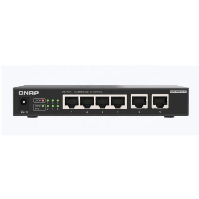 Side view of QSW-2104-2T-R2 Ethernet Switch