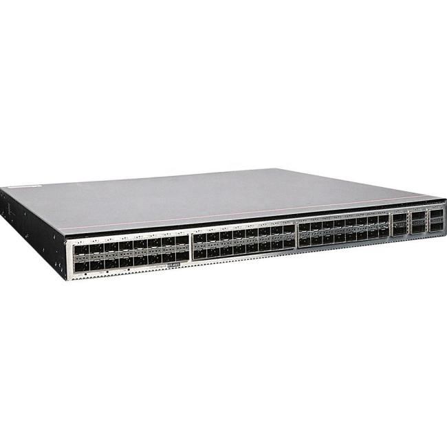 Rear view of network switch with power connections
