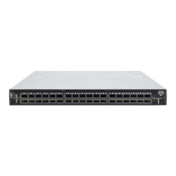 Switch-IB 2 7890 36-Port QSFP28 switch rear view