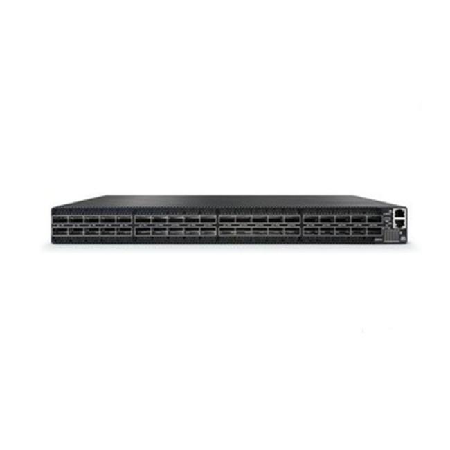 Mellanox MQM8700-HS2F switch rear panel showing ports