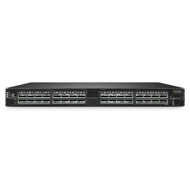Side view of MSN2700-CS2FC Ethernet Switch highlighting compact design