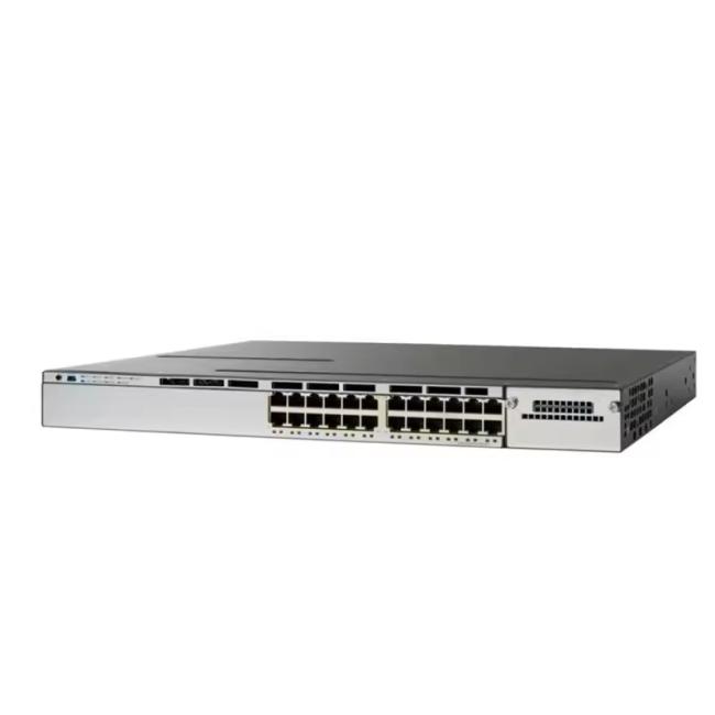Side view showing ports of the network switch