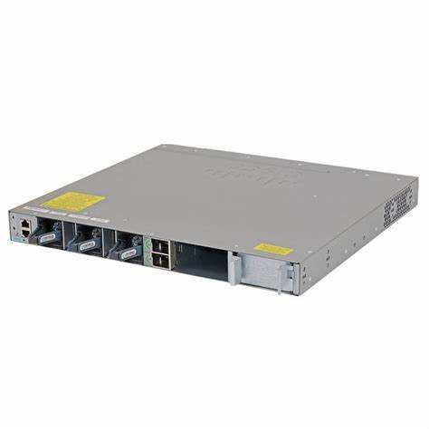 Side view showing ports of WS-C3850-24S-S switch