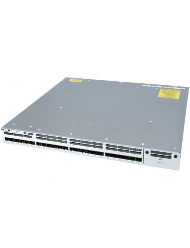 Side view showing ports of WS-C3850-24XS-S switch