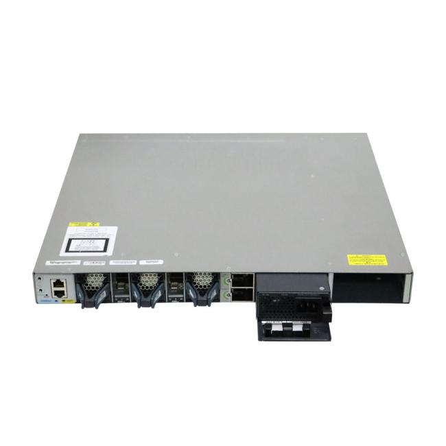 Side view showing ports of WS-C3850-48U-S switch