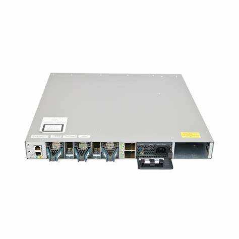 Side view of WS-C3850-16XS-S switch showing ventilation and mounting options