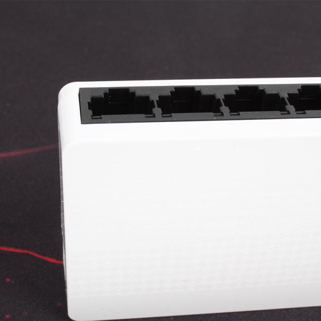 Top view of compact network switch