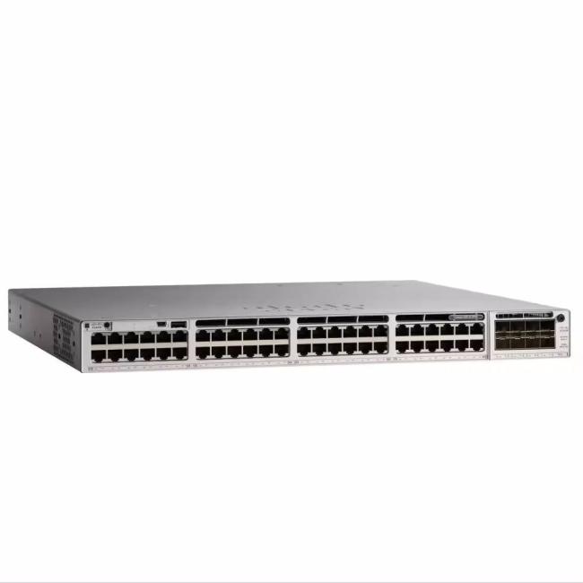 Side view showing ports of C9200L-48P-4X-E switch