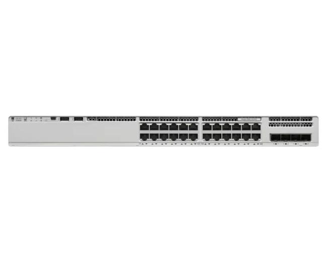 Side view showing ports of C9200-24T-A switch
