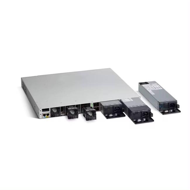 Close-up of ports on C9200-24T-A switch