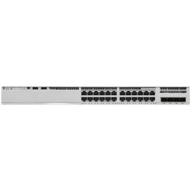 Close-up of network ports on the switch