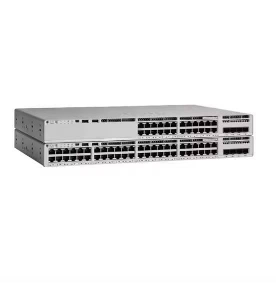 Side view showing ports of the network switch