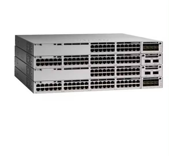 Top view of the network switch chassis