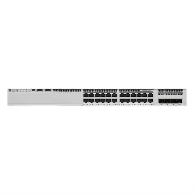 Side view showing ports of the network switch