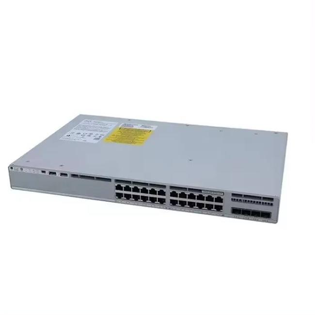 Side view showing ports of network switch