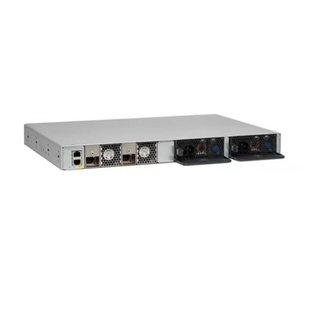 Close-up of network switch ports