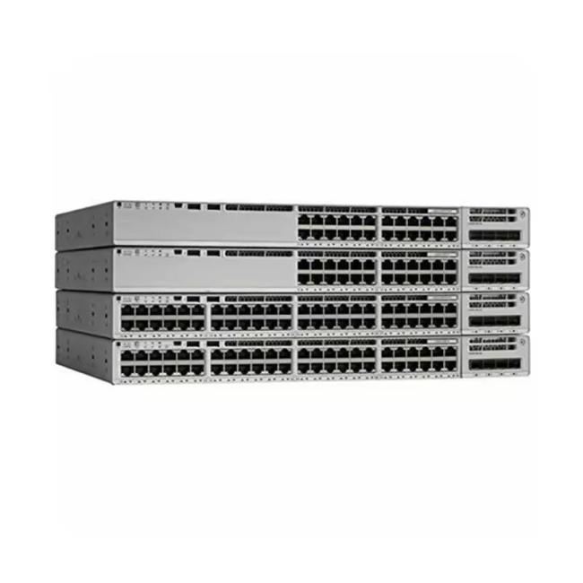 Switch in rack mounting configuration