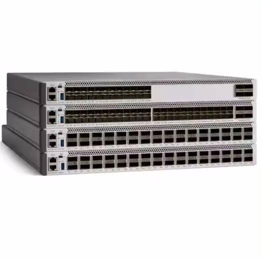 Side view of WS-C4500X-32SFP showing ports and cooling system