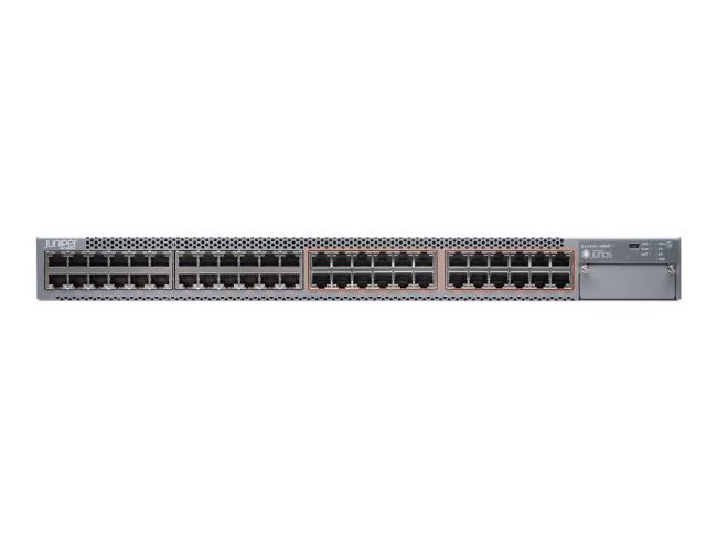 EX4300-48MP Multi-Gig Switch in rack installation