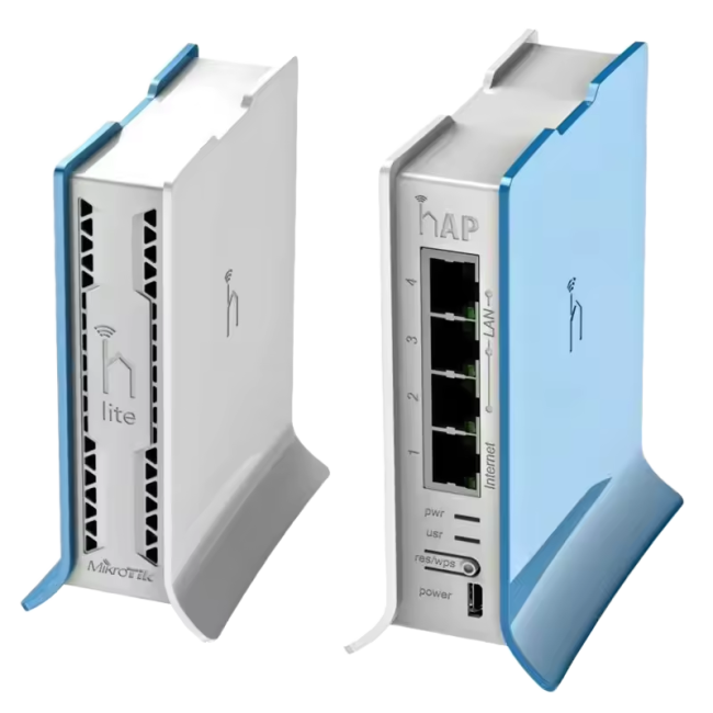 Side view of WiFi router