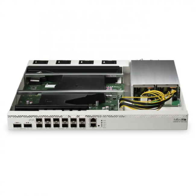 Technical diagram of CCR2216-1G-12XS-2XQ router
