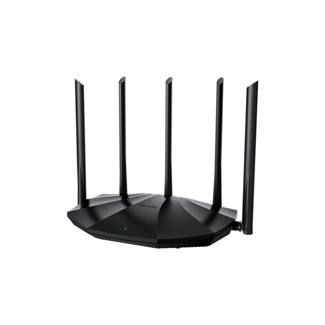 Router side view showing ports