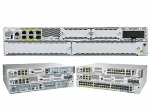 Back panel view of C8300 router