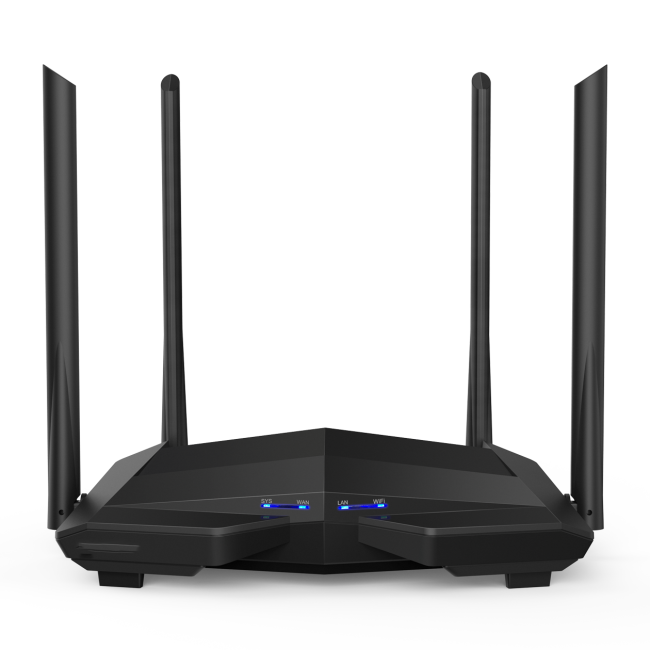 AC10 Router side view with antennas