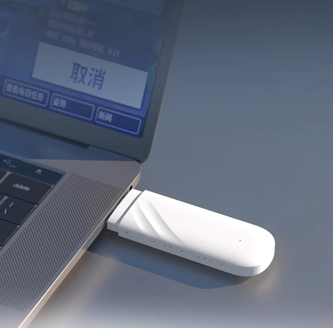 4G Portable WiFi Router in use