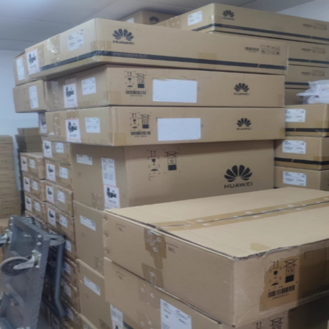 HW S5731-S24T4X network switch rear view