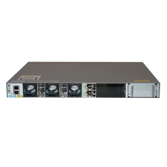 Rear view showing power connections and additional ports