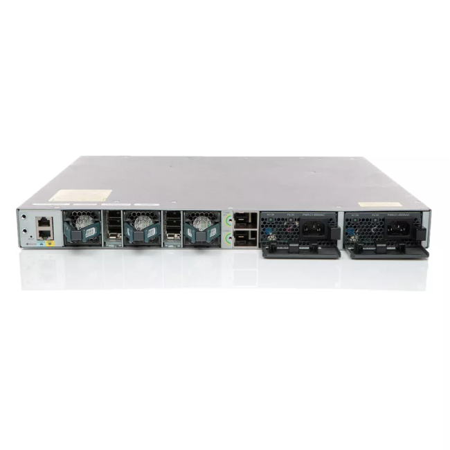 C3850 Series switch rear view