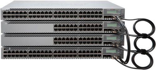 EX2300-24T-DC Ethernet Switch side view