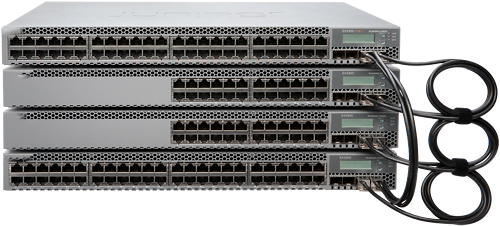 EX4300-48P Ethernet Switch rear view
