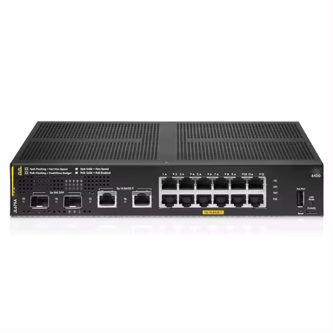 Detailed view of 2930F switch interface and controls