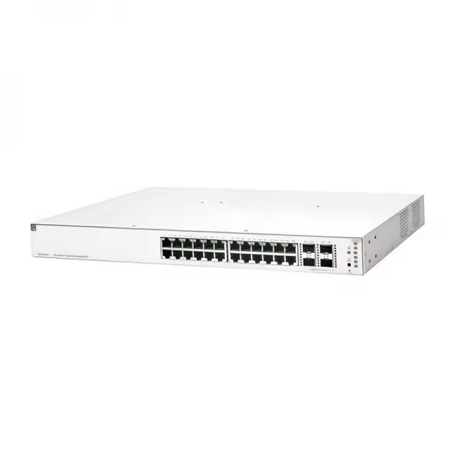 Side view showing ports of JL684A switch