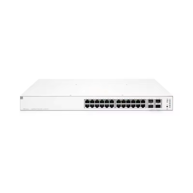 Rear view of JL684A network switch