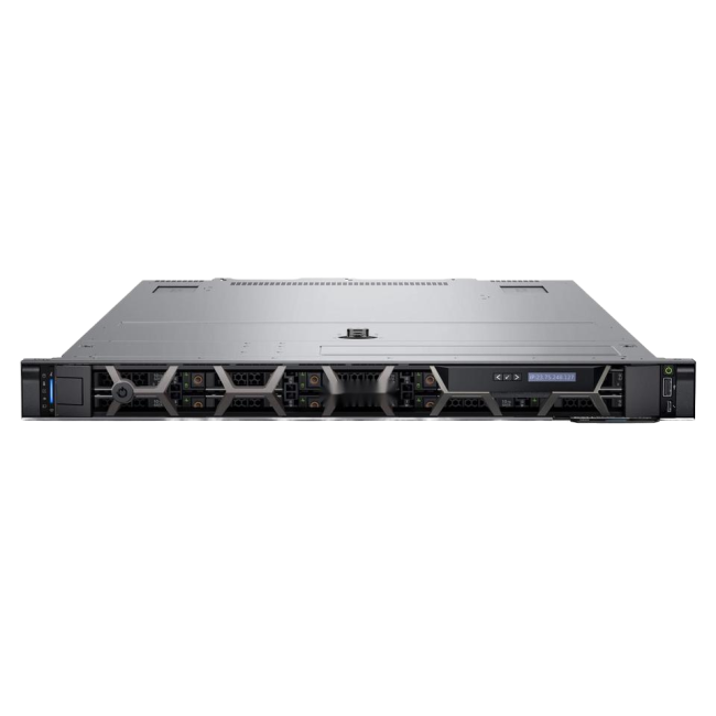 Side view of PowerEdge R650 server showing ports