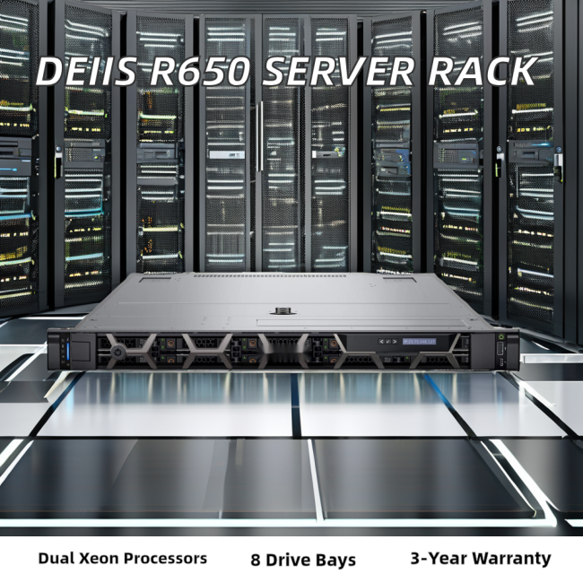 Detailed view of PowerEdge R650 server components