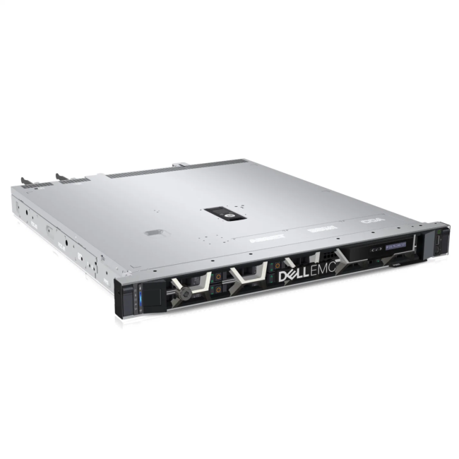 Side view of R350 server showing ports