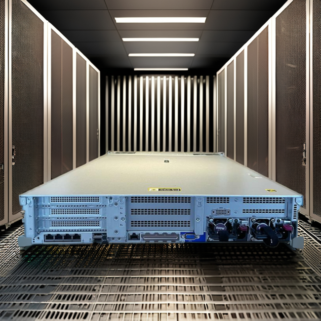 Close-up of server processor