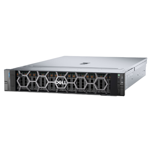 Side view of server showing ventilation