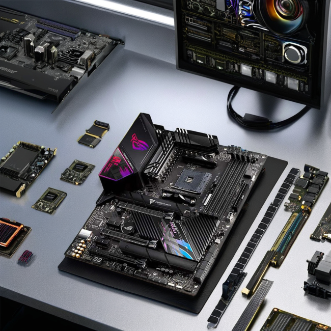 ROG STRIX X570-E GAMING WIFI II Mainboard components