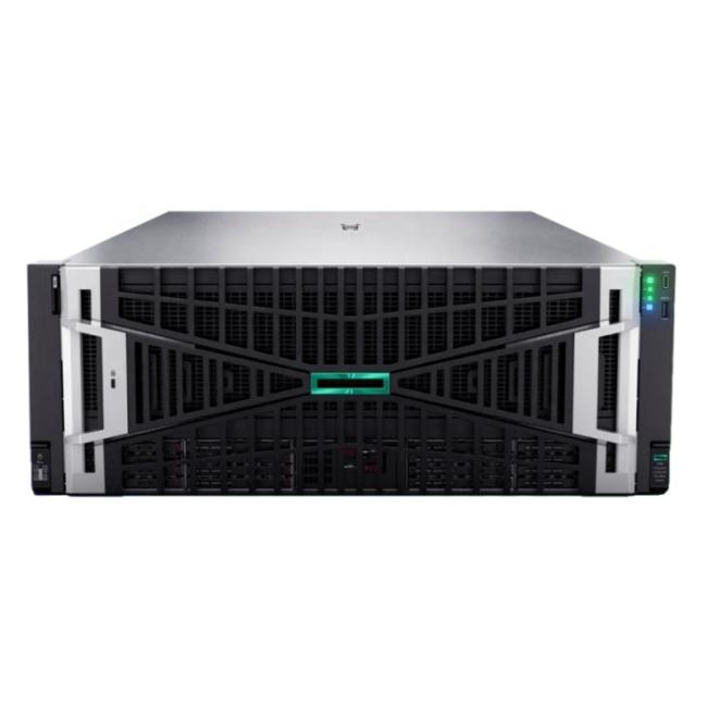 Side view of DL380a Gen11 2U Rack Server showing ventilation and rack mounting points