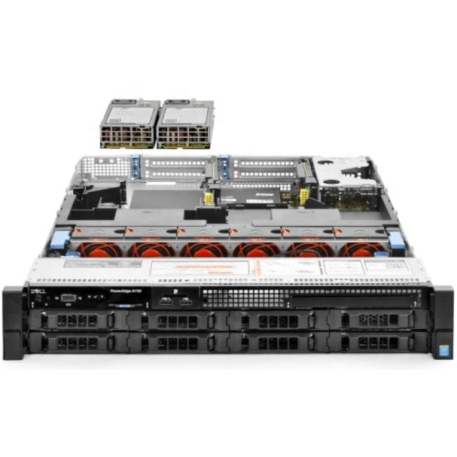 Internal view of R730 server components