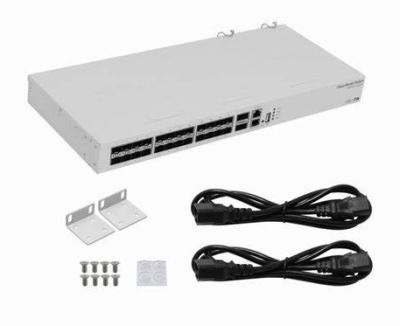 중국 원본 CRS326-24S 2Q RM PoE 클라우드 라우터 스위치 SNMP 및 QoS 기능과 함께 풀 듀플렉스 반 듀플렉스 통신 모드 판매용