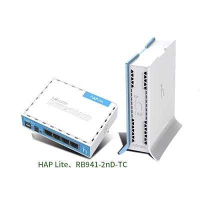 중국 802.11b Wi-Fi 표준 M Ikrotik RB941-2nD HAP 라이트 라우터 디자인 용이하고 최대 LAN 데이터 속도 1000Mbps 판매용